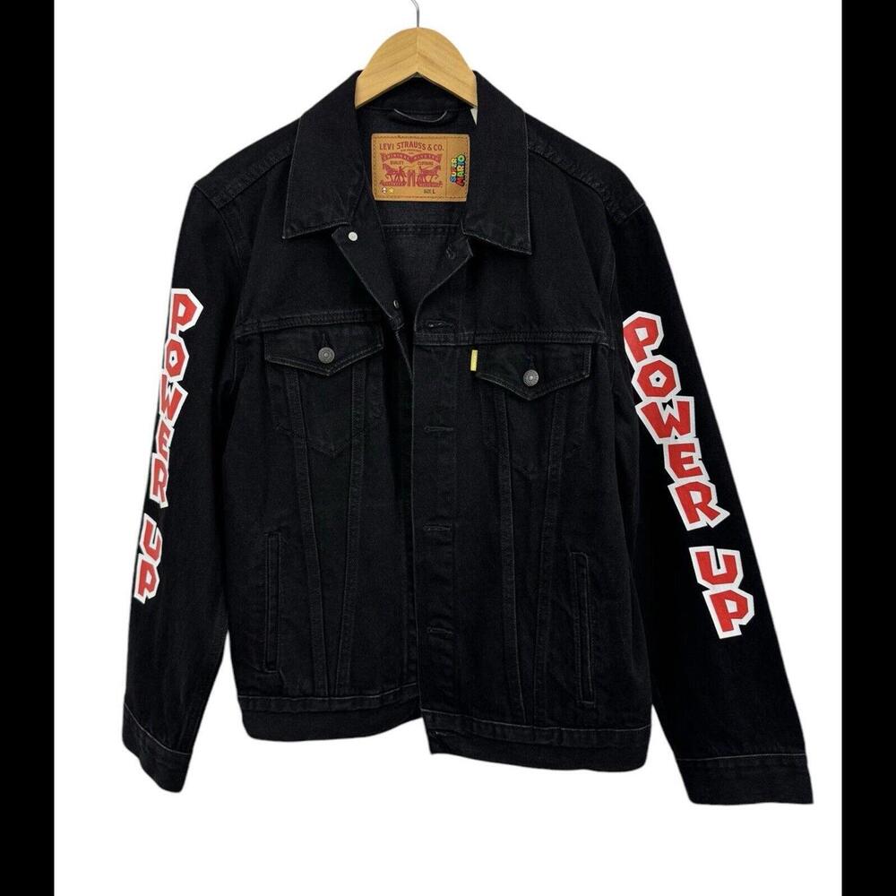 Levi's Super Mario Bros Nintendo Denim Trucker Jacket… - Gem